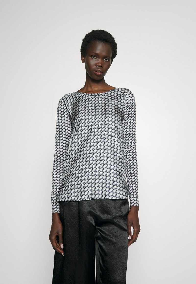 Max Mara Leisure SCRIGNO - Long sleeved top - grigio medio/grey ...