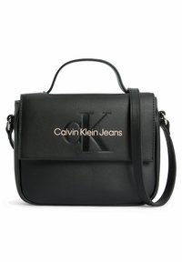 Calvin Klein Jeans SCULPTED FLAP MONO - Umhängetasche - black with rose ...
