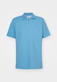 adidas Originals TREFOIL ESSENTIALS WAFFLE - Polo shirt - light blue ...