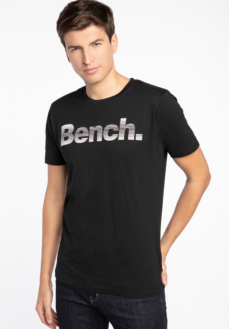 Bench BN-LEANDRO - T-shirt con stampa - black/argentato - Zalando.it