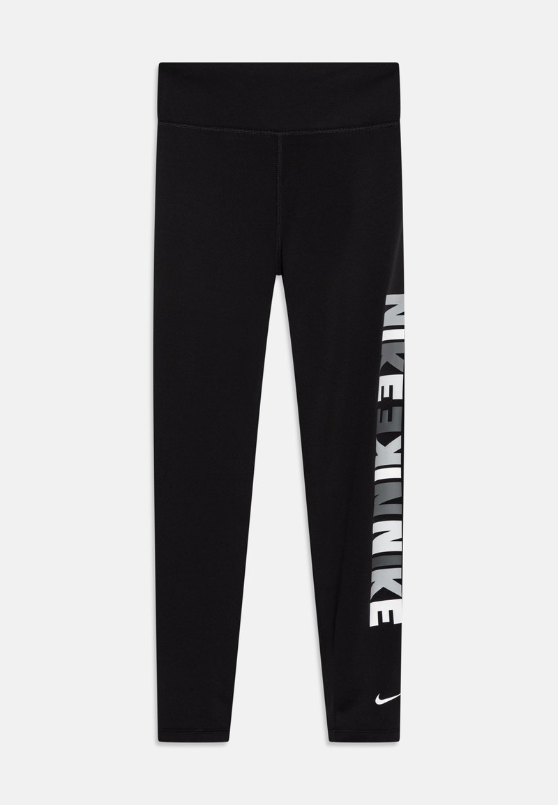 Nike Performance DF ONE LOGO - Tights - black/white/schwarz - Zalando.de
