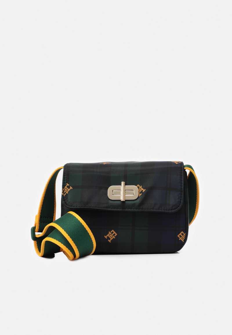 Tommy Hilfiger Across body bag - black watch monogram/dark blue ...