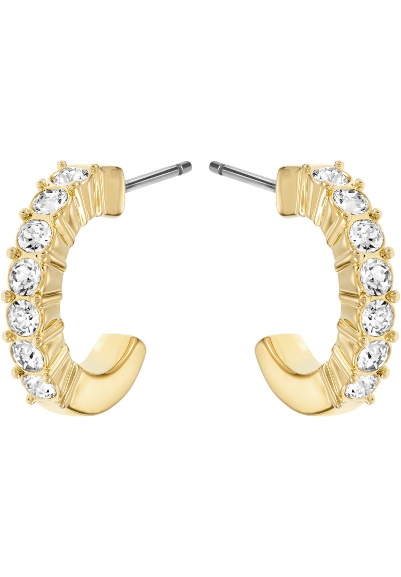 Swarovski MINI HOOP - Earrings - white - Zalando