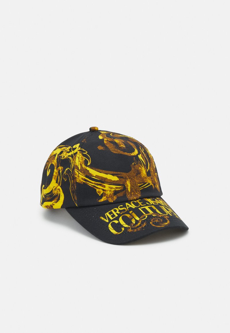 Versace Jeans Couture BASEBALL CAP UNISEX - Cap - black/gold/schwarz ...