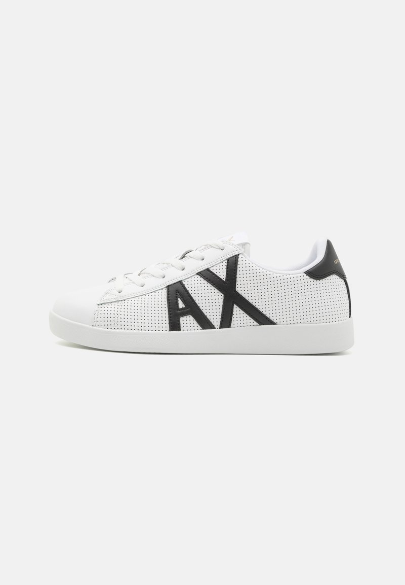 Armani Exchange LACE UP - Trainers - optic white/black/white - Zalando.ie