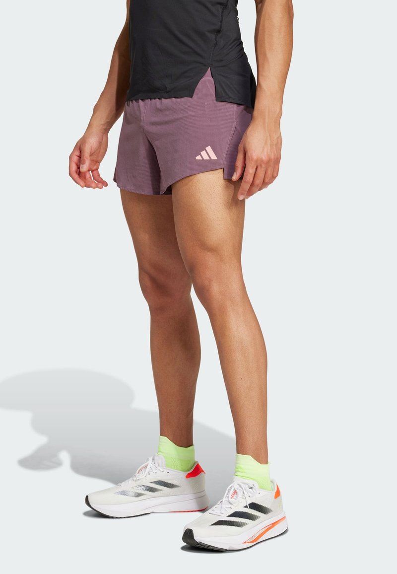 adidas Performance ADIZERO RUNNING SPLIT - Sports shorts - shadow fig ...
