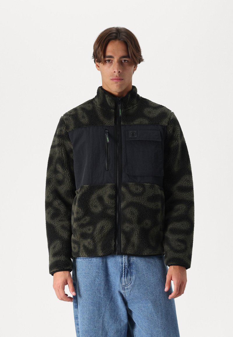 Volcom ZEPHYR STORM STONE ZIP - Fleece jacket - black - Zalando.ie