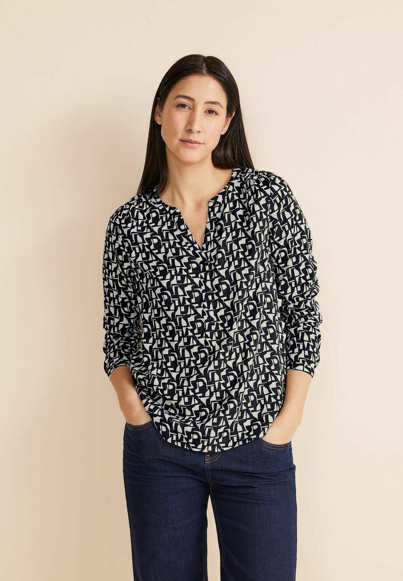 Street One MINIMALPRINT - Blouse - blau/bleu marine - ZALANDO.FR