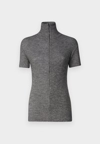 BITE Studios ZIP TURTLE - Osnovna majica kratkih rukava - black/white/sivo - Zalando.hr