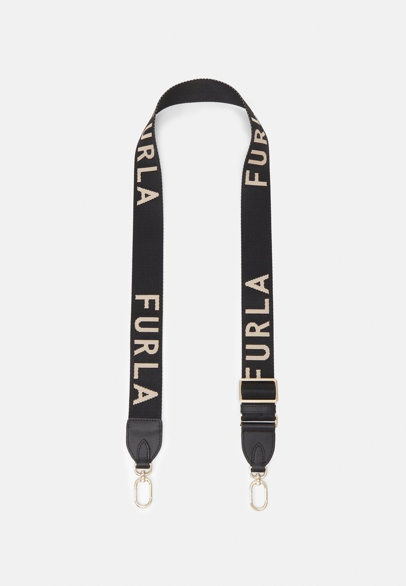 Furla FIONA SHOULDER STRAP - Andre accessories - nero ecru'/svart ...