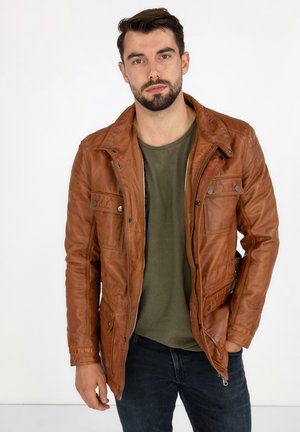 JCC Lederjacke - antique brown/braun - Zalando.at