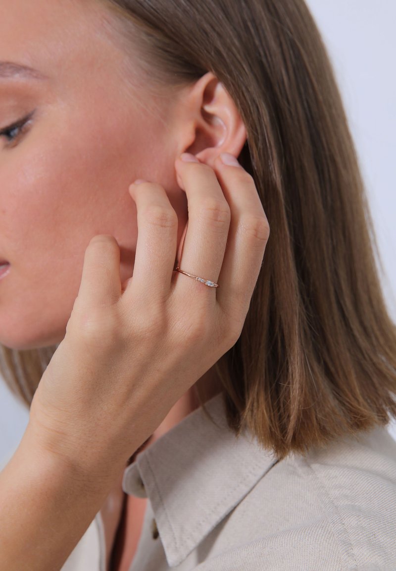 Elli ENGAGEMENT CLASSIC - Ring - rose gold-coloured/roségoldfarben - Zalando.ch