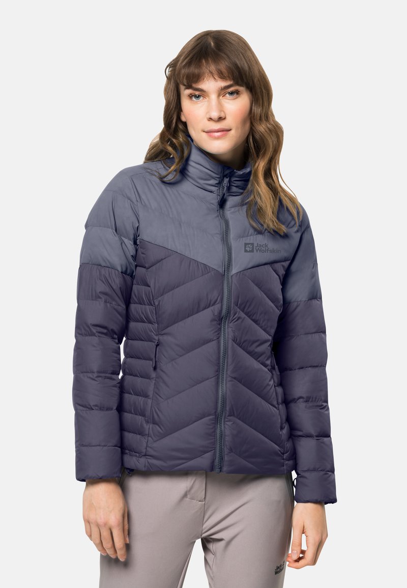Jack Wolfskin TUNDRA - Down jacket - graphite/light grey - Zalando.de