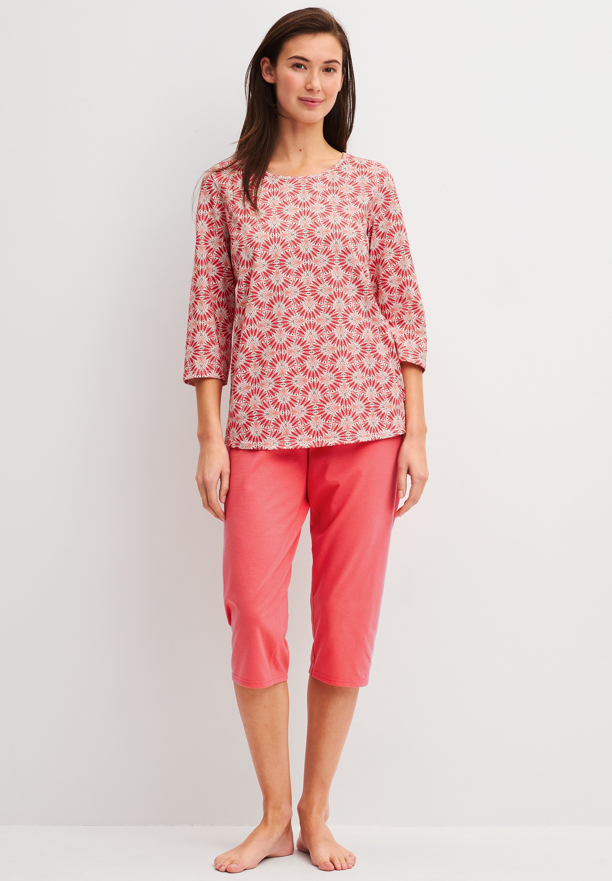 Calida SPECIAL CAPRI-SET - Nachtwäsche Set - rose of sharon/rot ...