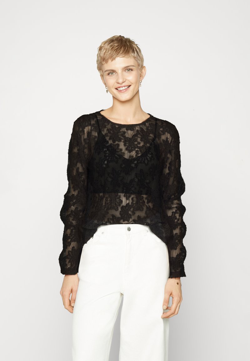 Object OBJANMARI FAIR - Blouse - black/noir - ZALANDO.FR