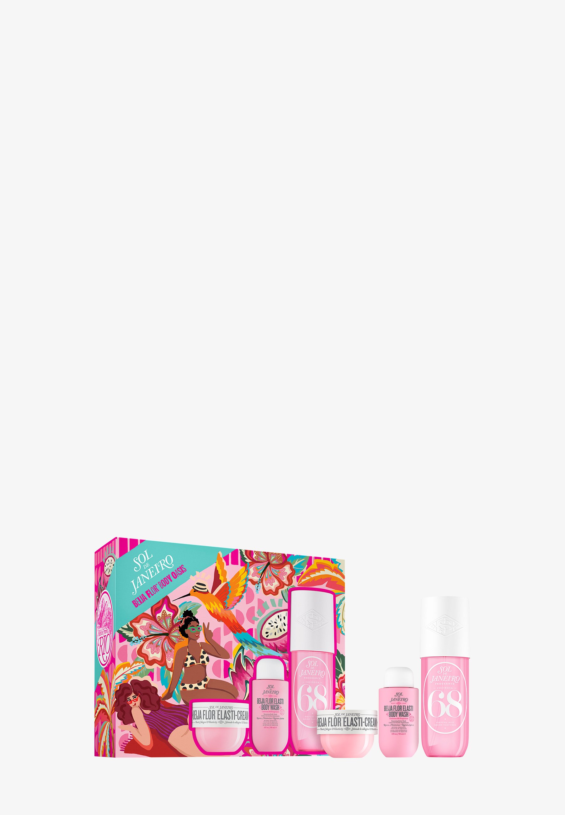 Beija Flor 2x Sol De Janeiro Beija Flor Elasti Cream Body Cream,