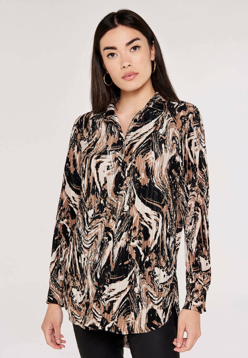 Apricot MARBLE - Hemdbluse - black/schwarz - Zalando.de