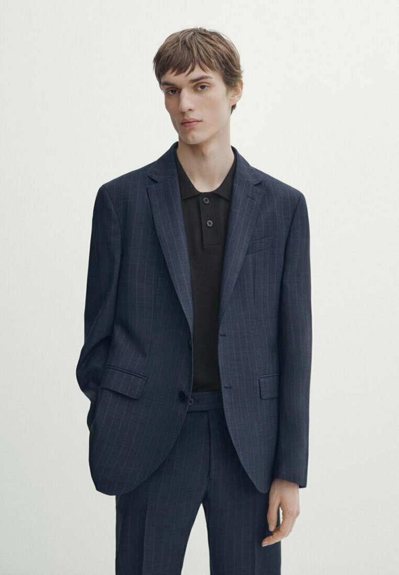 Massimo Dutti Suit jacket - blue - Zalando