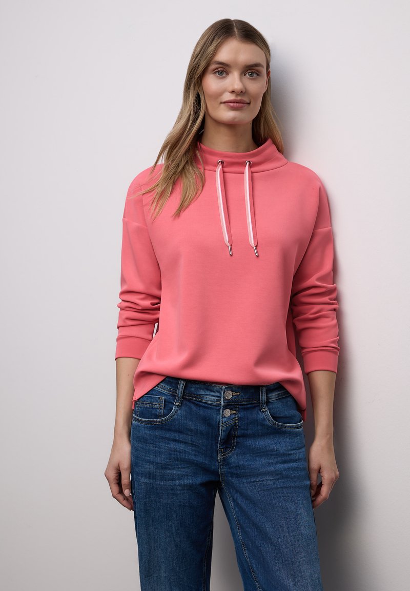Street One IN UNIFARBE - Sweatshirt - pink/coral - Zalando