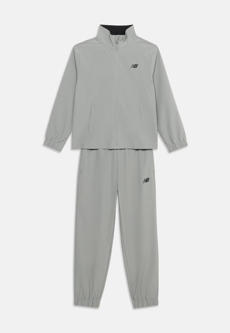 New Balance QUARTER ZIP FUNNEL SET - Tracksuit - slate grey/grey - Zalando