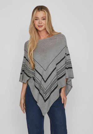 Knit Factory NICKY - Cape - light grey/gris clair - ZALANDO.FR