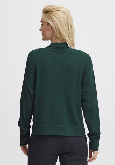 PULZ PZSara - Pullover - botanical garden melange/vert sapin - ZALANDO.FR