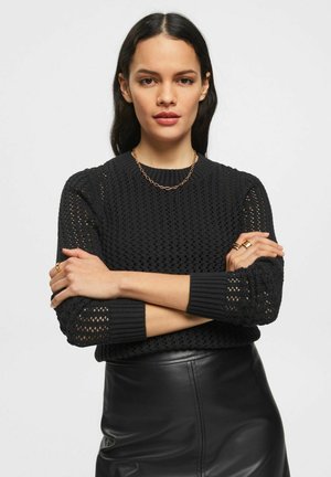 INFLUENCER POINTELLE - Strickpullover - beige - Zalando.at