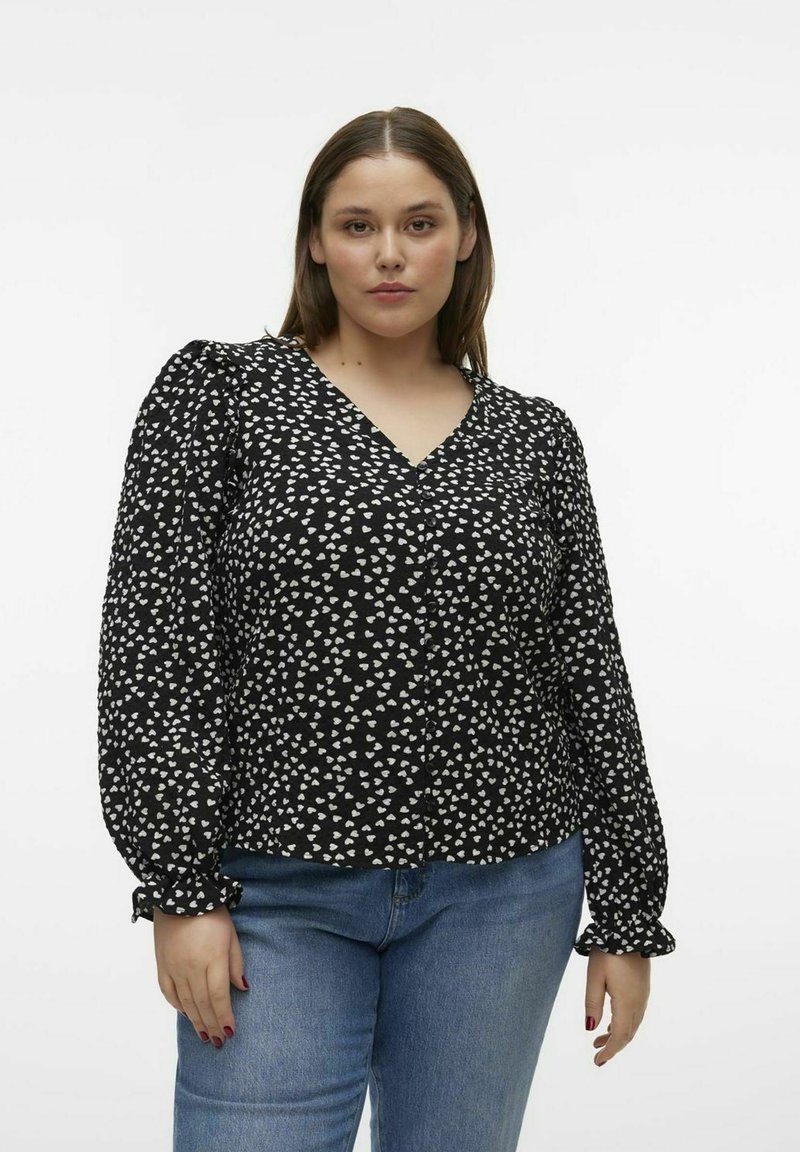 Vero Moda Curve VMCKARIN - Skjorta - black/svart - Zalando.se