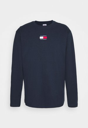 Tommy Jeans ORIGINAL SLIM FIT - Long sleeved top - black iris/dark blue ...