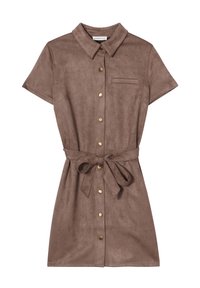 Cache Cache MIT GÜRTEL - Vestido camisero - taupe/marrón topo - Zalando.es
