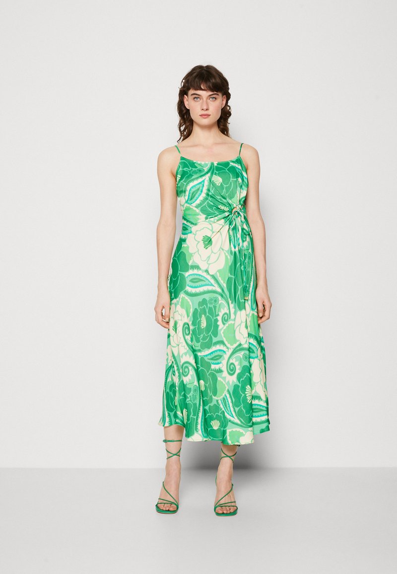 Farm Rio TROPICAL GROOVE MIDI DRESS - Rochie cocktail/Rochie petrecere ...