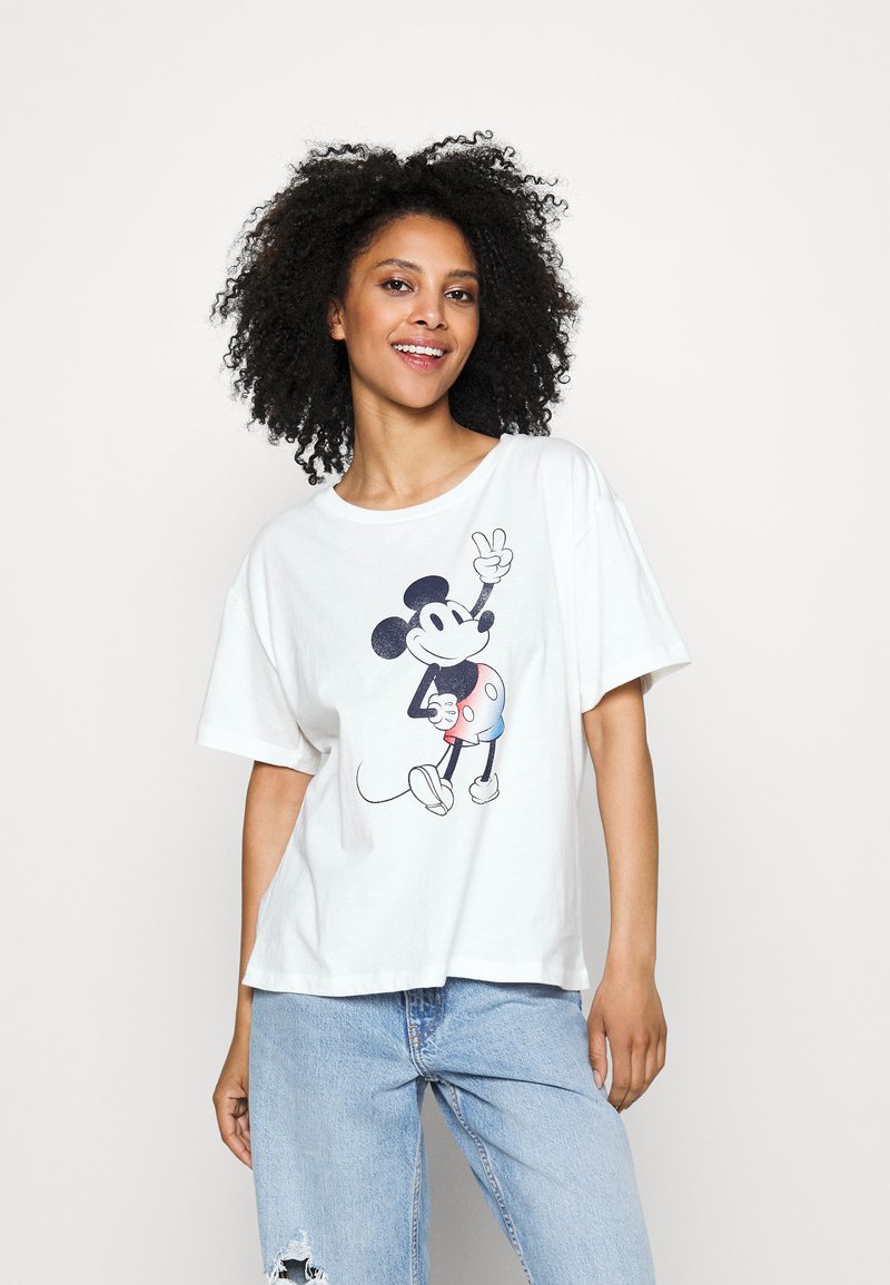 GAP Petite LICENSE - Print T-shirt - off white/off-white - Zalando.ie