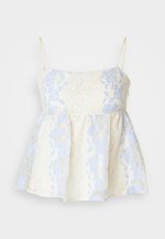 Object OBJBOBBI SINGLET - Top - sandshell/brunnera blue/beige - Zalando.dk