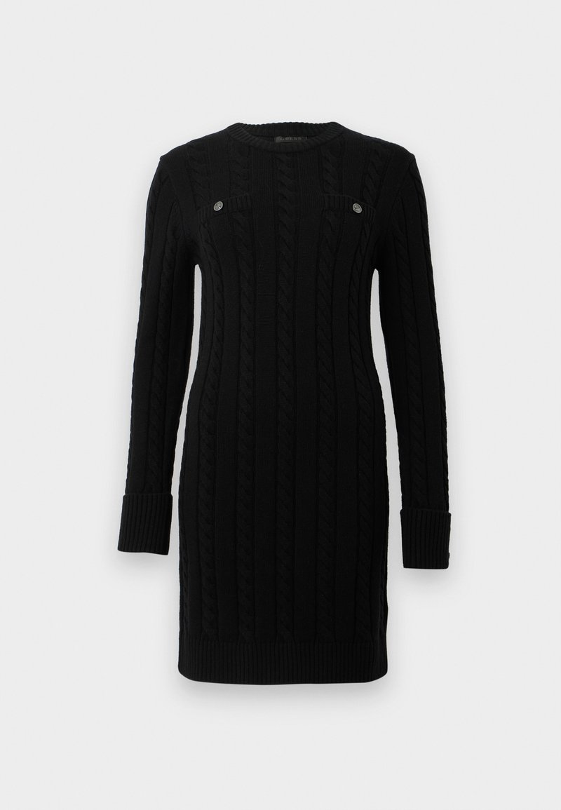 Guess ELSA - Strikket kjole - jet black/svart - Zalando.no