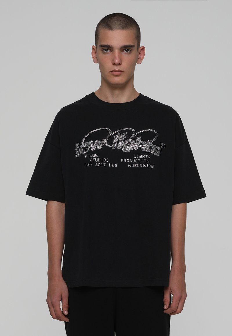 LOW LIGHTS STUDIOS® RING LOGO TEE UNISEX - Print T-shirt - black ...