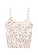 PULL&BEAR STRAPPY-TRIMMED FLORAL - Top - white/bijelo - Zalando.hr