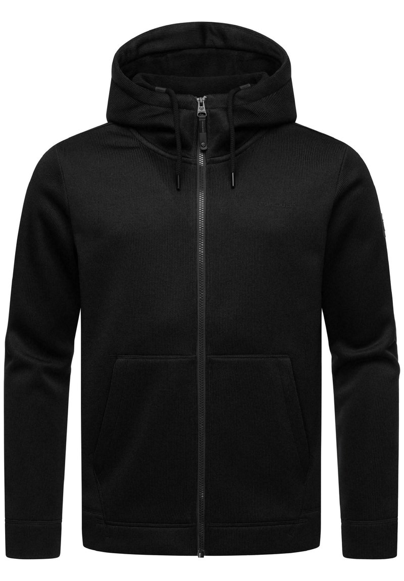 Ragwear FABIAN - Zip-up sweatshirt - black - Zalando.de