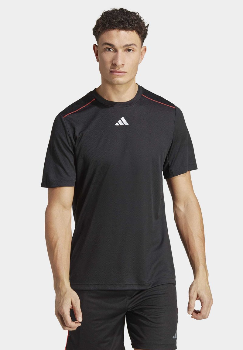 adidas Performance WORKOUT BASE LOGO - Print T-shirt - black ...