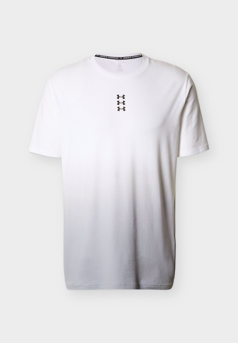 Under Armour HOOPS TRIPLE LOGO - T-shirts print - white/black/hvid ...