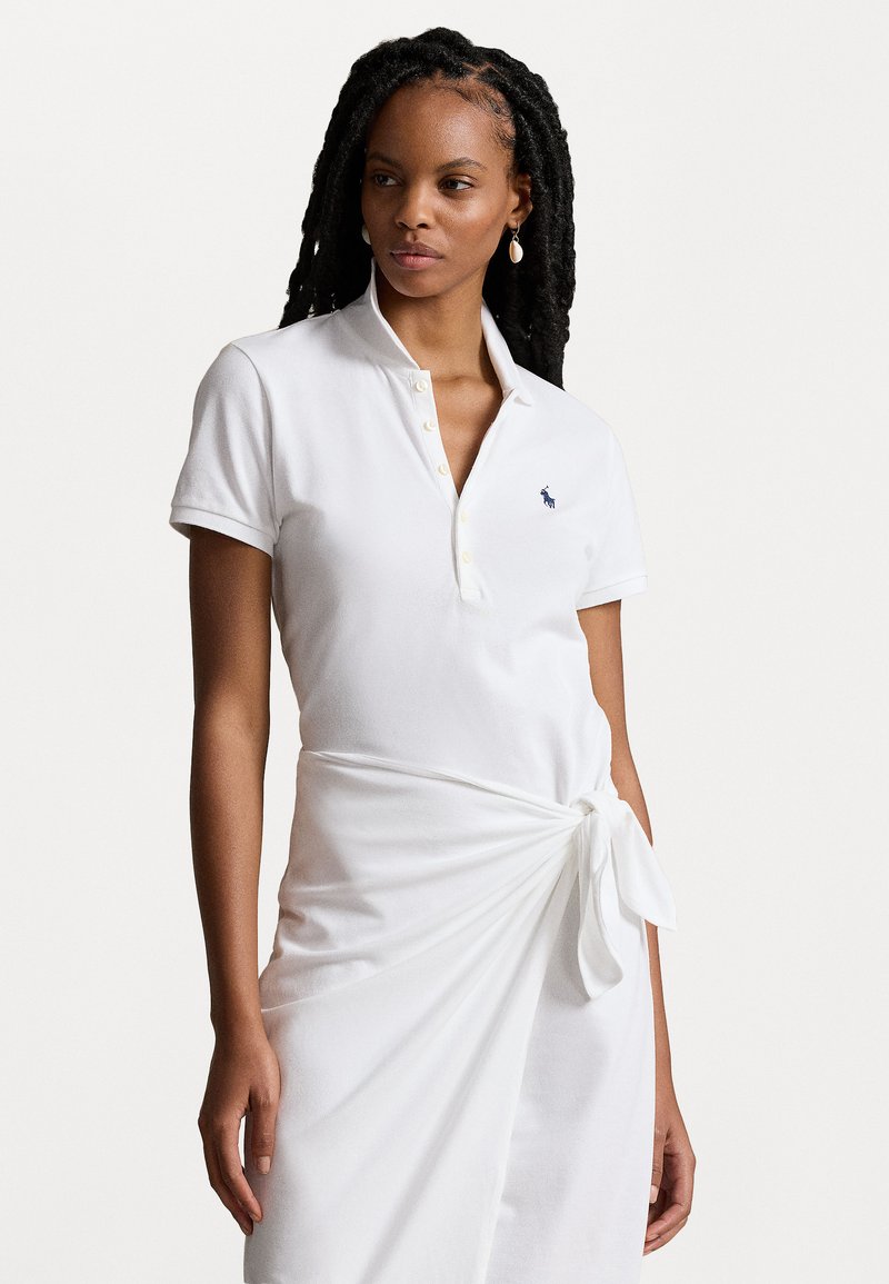 Polo Ralph Lauren SHORT SLEEVE DAY DRESS - Päevakleit - white/valge - Zalando.ee