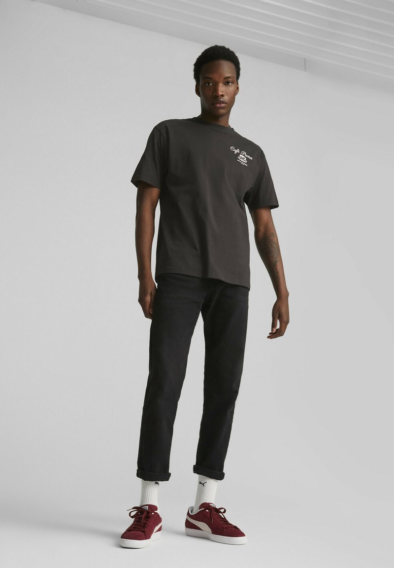 Puma CLASSICS CAFE - T-Shirt print - black/schwarz - Zalando.ch