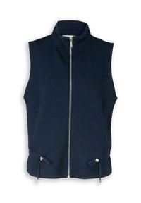 TOM TAILOR MIT STEHKRAGEN - Waistcoat - sky captain blue/dark blue ...