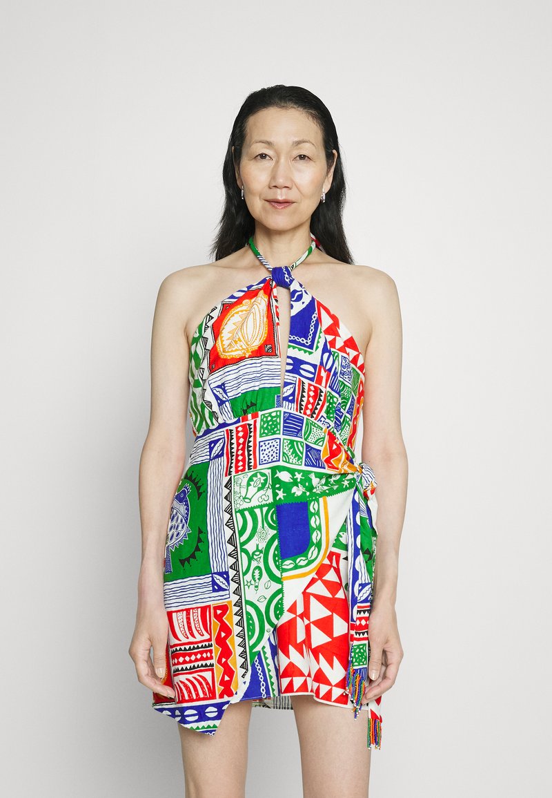 Farm Rio MINI DRESS - Day dress - pitta colors/off-white/multi-coloured ...