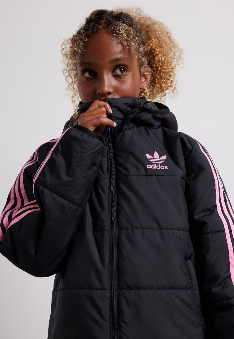 adidas Originals ADICOLOR - Winter jacket - black/bliss pink/black ...