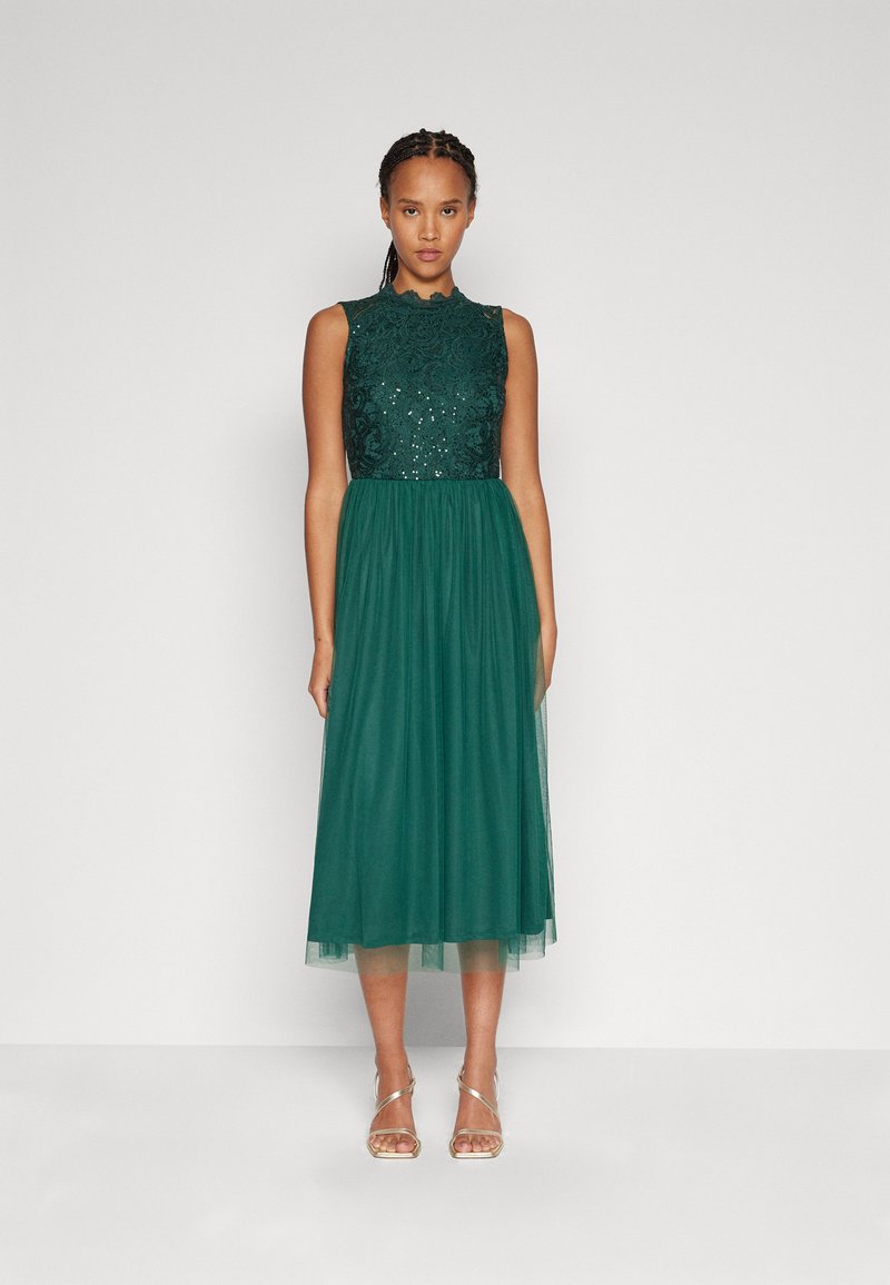 VILA VIDOLL MIDI SEQUINS DRESS - Cocktailkleid/festliches Kleid - pine ...