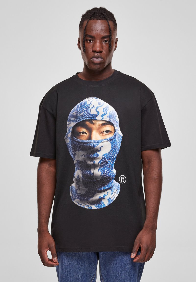 Forgotten Faces BLACLAVA HEAVY OVERSIZED TEE - Print T-shirt - white ...