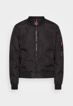 Alpha Industries MA-1 LOGO PUFFER - Bomberjacke - black/schwarz - Zalando.ch