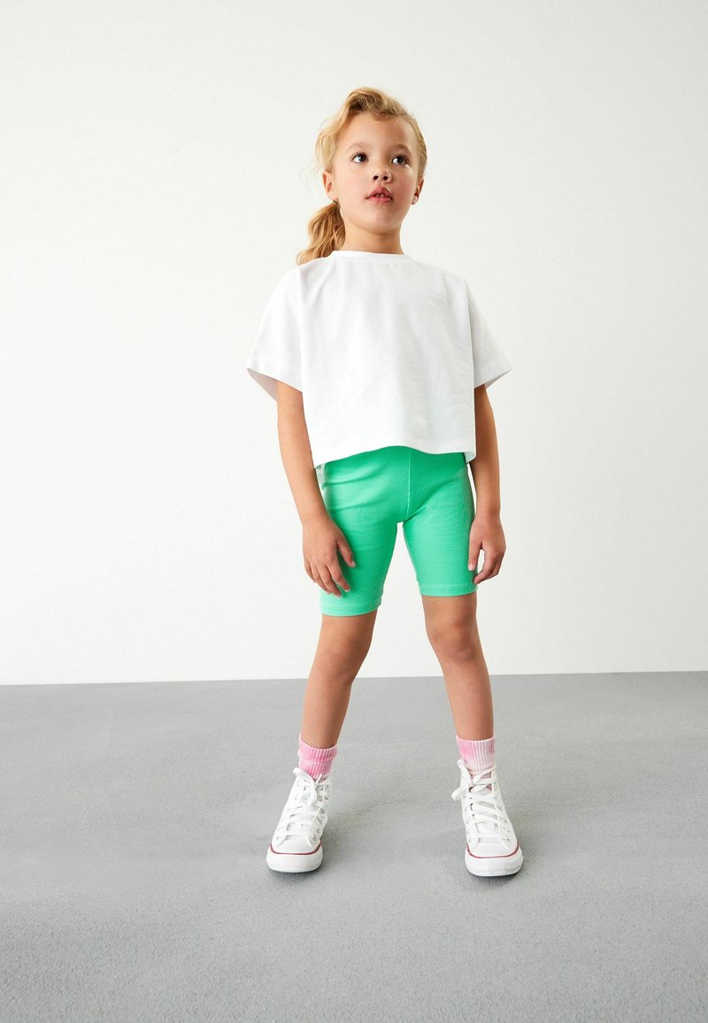Next SOFT JERSEY RIBBED CYCLE SHORTS - Shorts - green/grøn - Zalando.dk