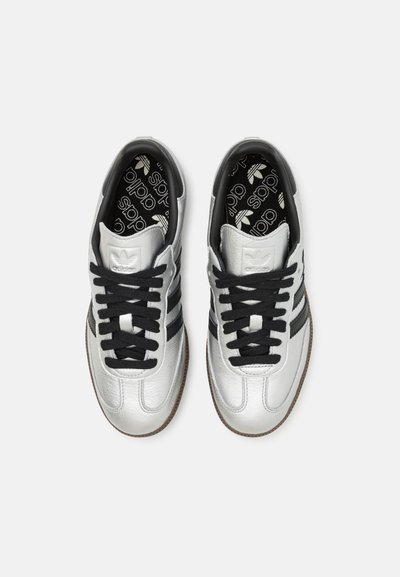 adidas Originals SAMBA - Baskets basses - silver metallic/core black ...