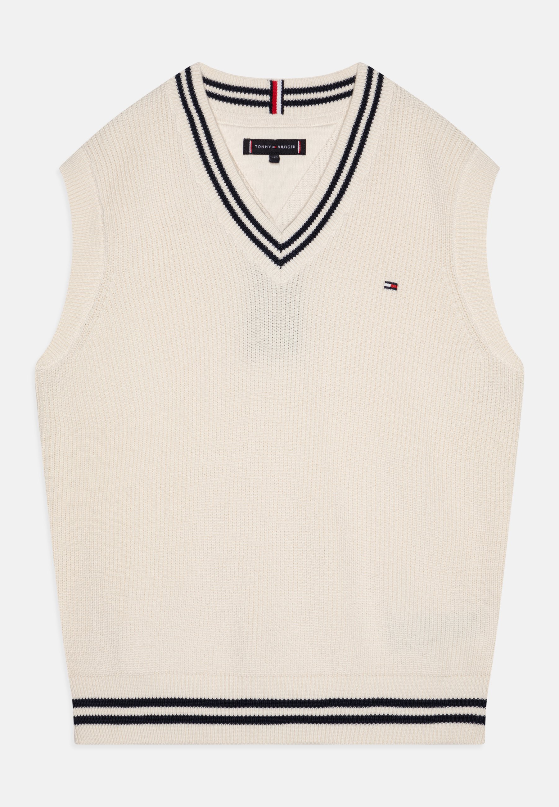 V NECK UNISEX Jumper ivory petal